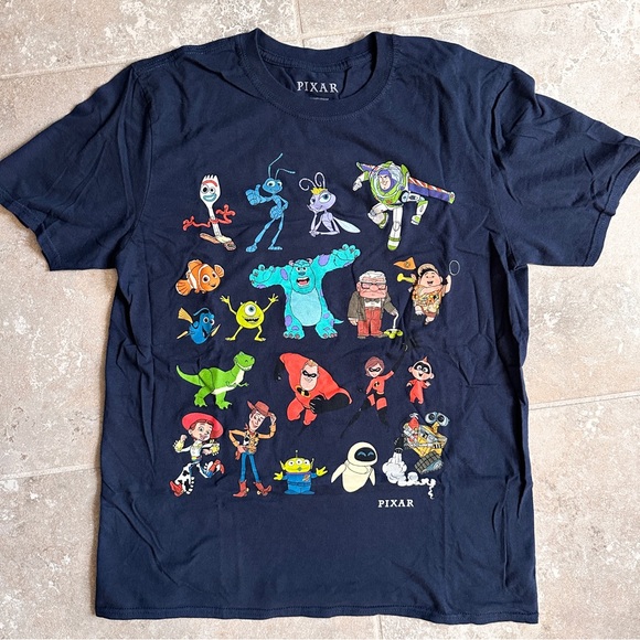 Disney | Shirts | Disney Pixar Cast Movies Squad Mens Vintage Tshirt ...